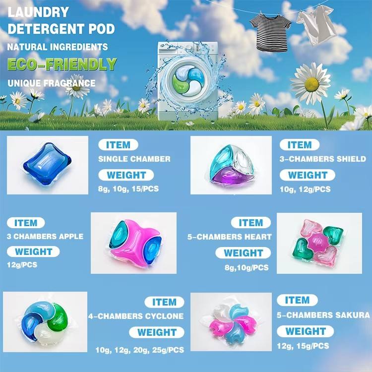 OEM ODM Laundry Capsules, 3 Functions in One, Soften Clothes, Anti ...