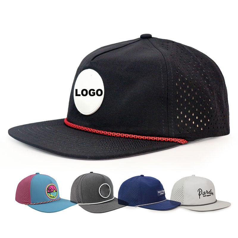HS16 Custom Logo 5 Panel Hydrophobic Golf Dad Hats
