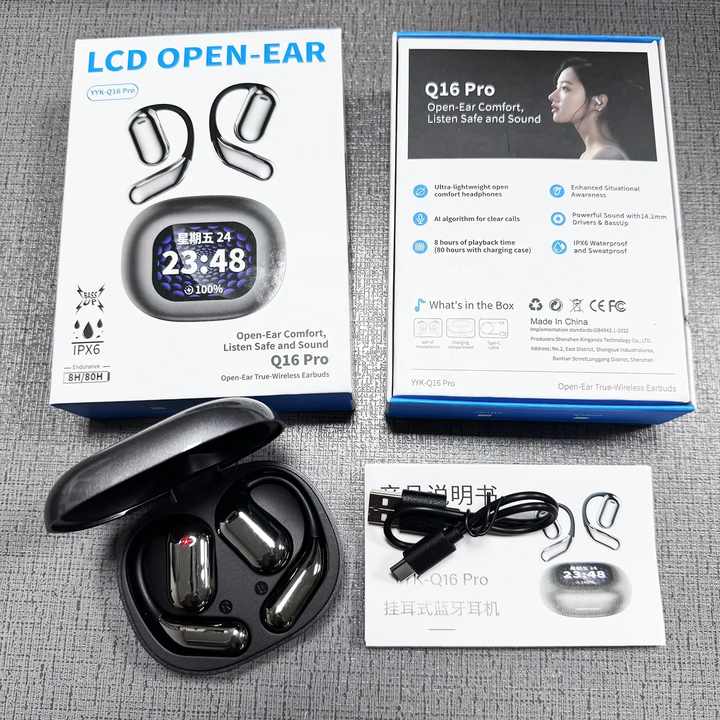 Wireless Q16 Pro TWS Earbuds In-Ear Open-Ear Gaming Headphone with ...
