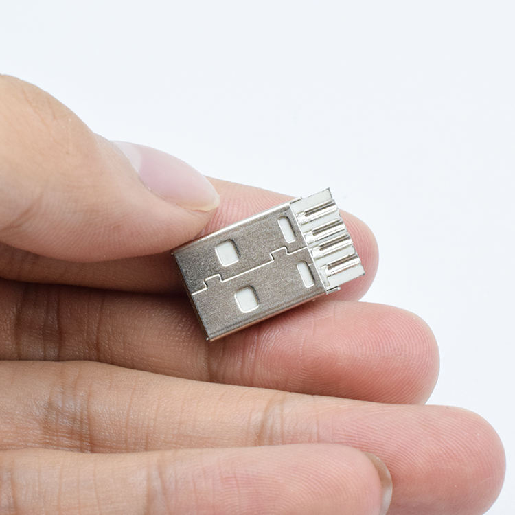 HOT SALE 20.6mm USB 2.0 4 Pin a Type Male Plug SMT Weldable Wire ...