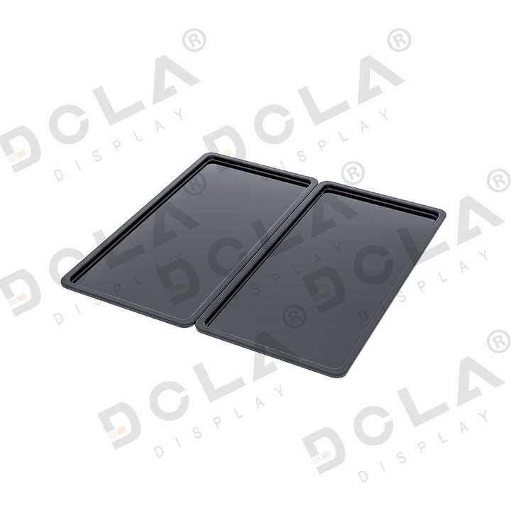 Deli Meat Display Tray Black Plastic Tray for Butcher Shop Supermarket ...