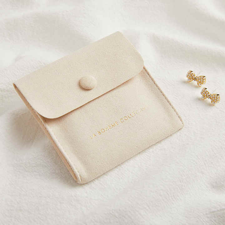 Customized Jewelry Packaging - Elegant Suede Envelopes