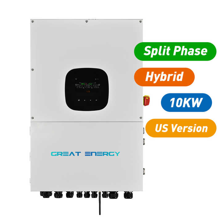 Split Phase Hybrid Off Grid Inverter 120/240V 48VDC 6kw 10kw 12kw 18kw ...