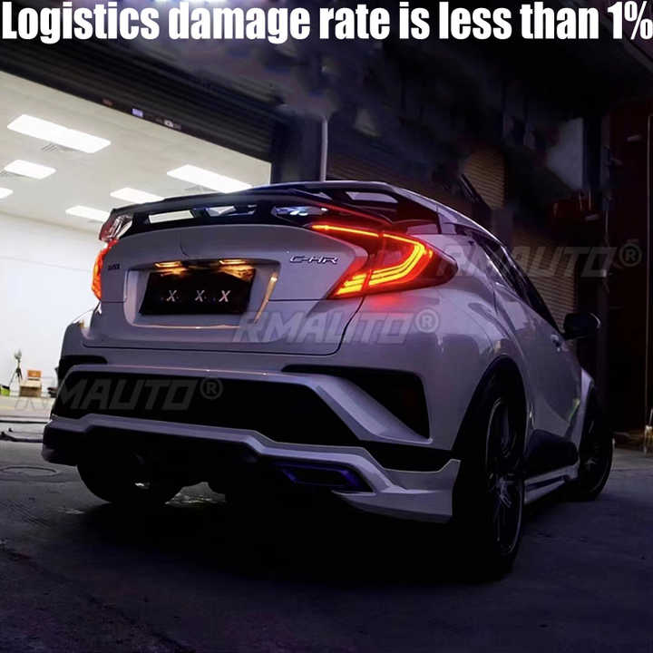 Rear Trunk Lid Spoiler Wings Body Kit for Toyota CHR 2018 2019 2020 ...