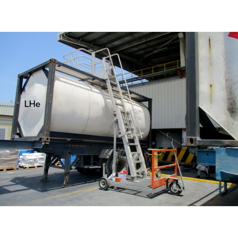 Latest Design Cryogenic Liquid Helium Tank Container 316 SS