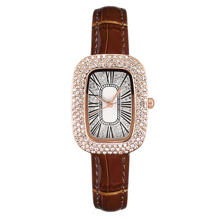 Hot Sale Hip Hop Women Quartz Watch and Full Diamonds Rhinestone Wrist ...