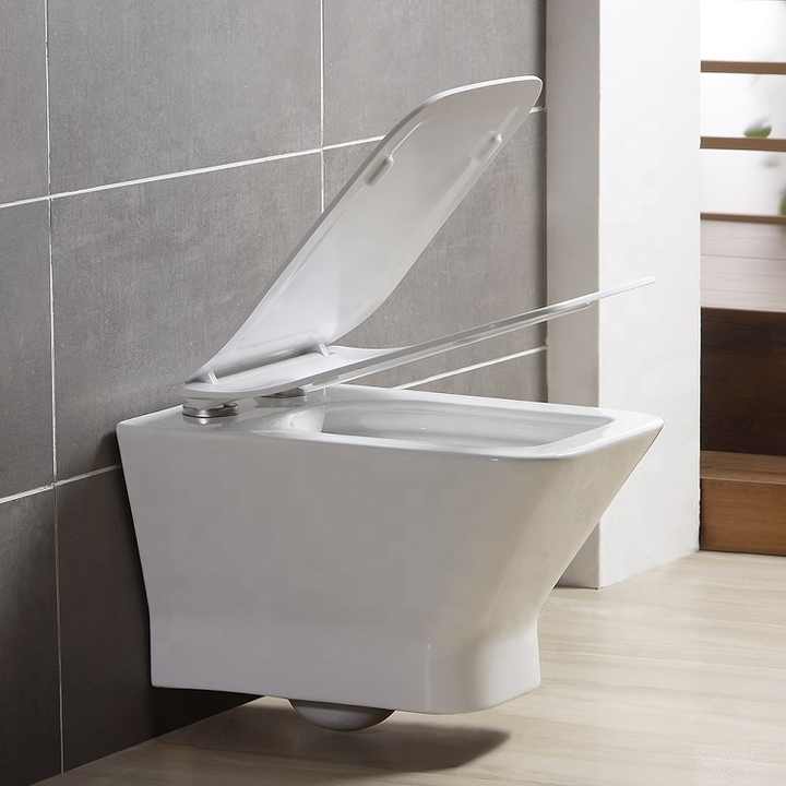 ANBI Rimless Wall Hung Toilet - Dual Flush, Easy Clean