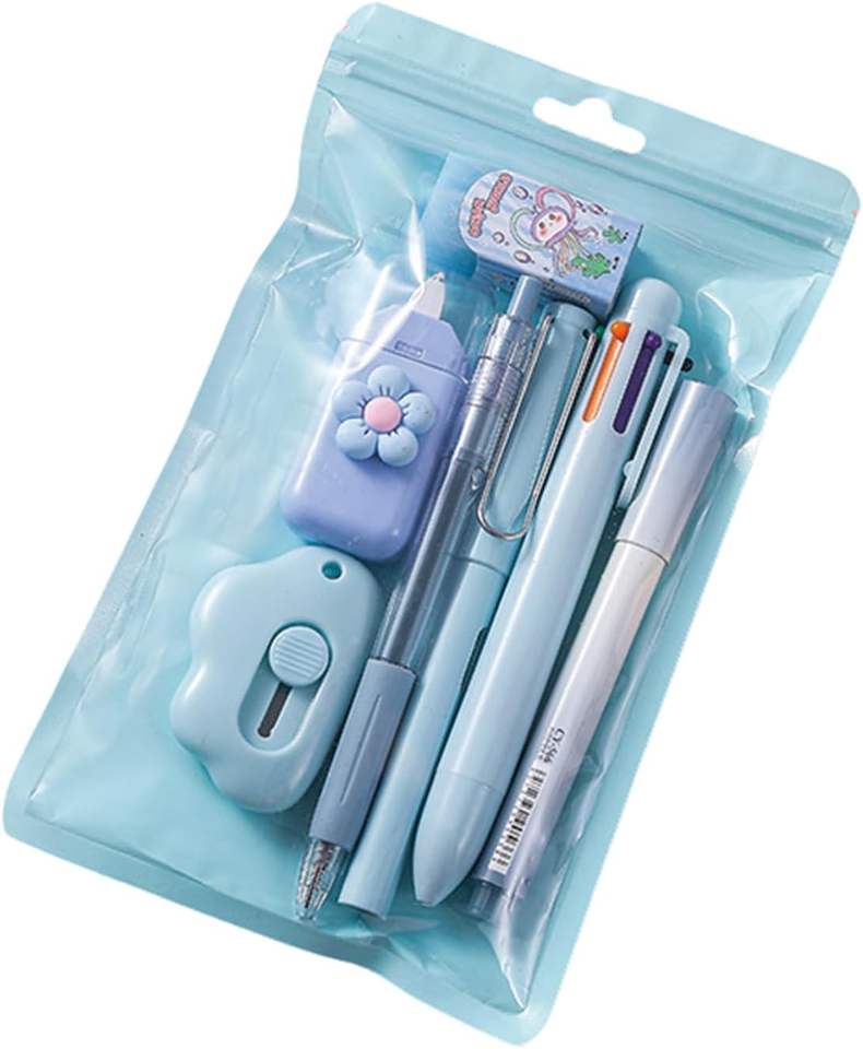 Cute Stationery Set Kawaii School Office Supplies With Ballpoint Pens ...