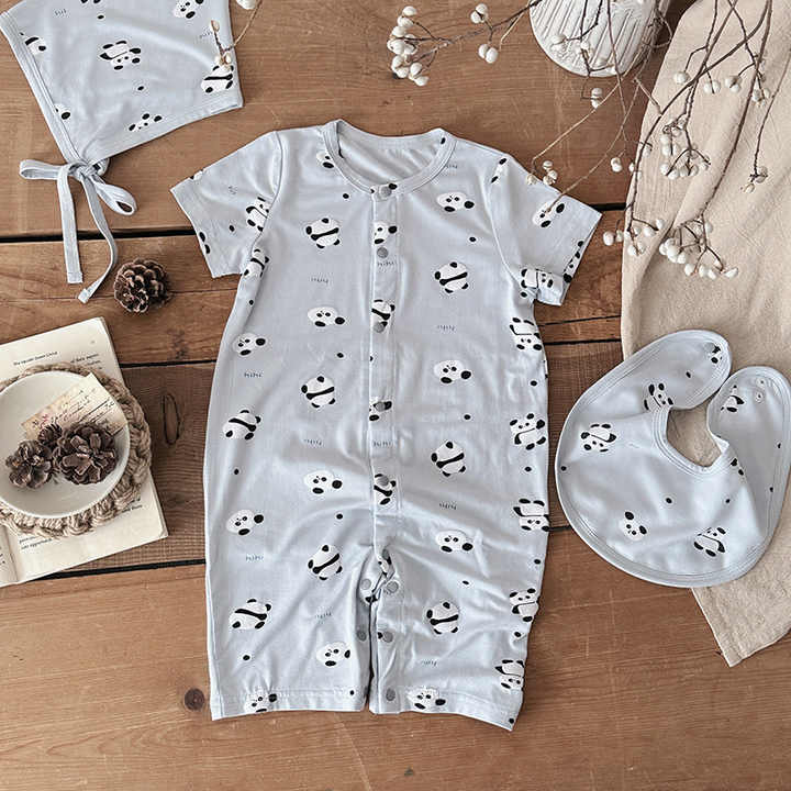 2025 Summer Thin Modal Baby Jumpsuit for Newborn Girls Cute Toddler ...