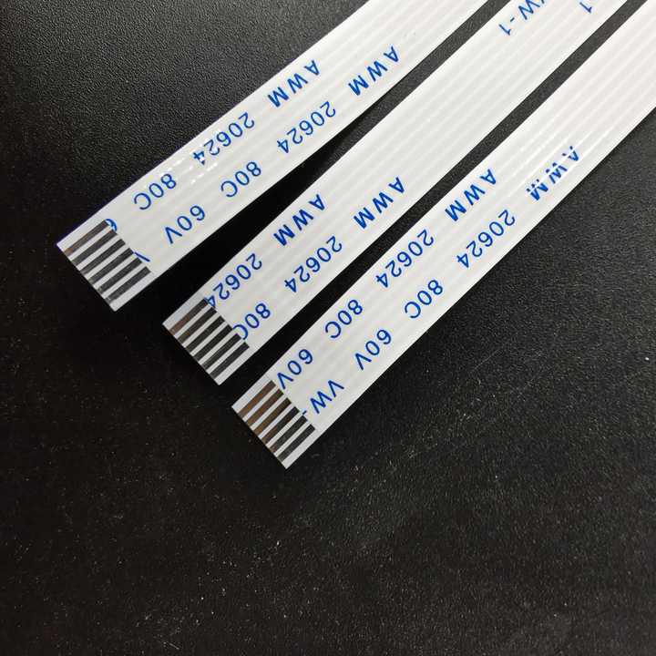 7Pin Flexible Flat Cable (FFC) Ribbon 1mm Pitch 200mm AWM 20624 80C 60V ...