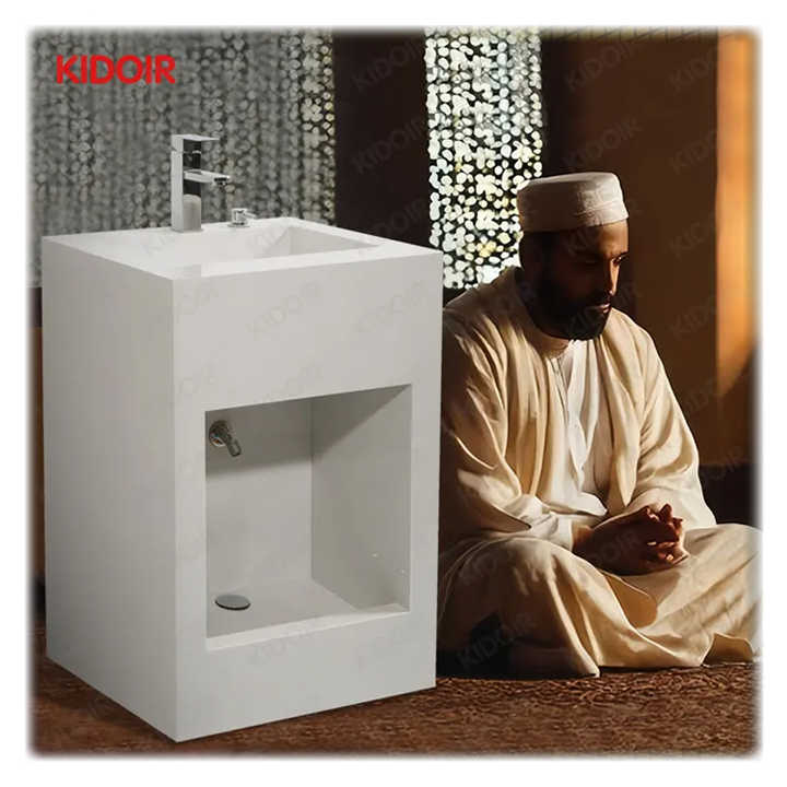 Kidoir Islamic Sintered Stone Waschbecken 2 in 1 Home Muslim Wudu Sink ...