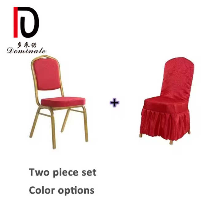 hotsale gold red stackable metal fabric wedding event hotel conference ...