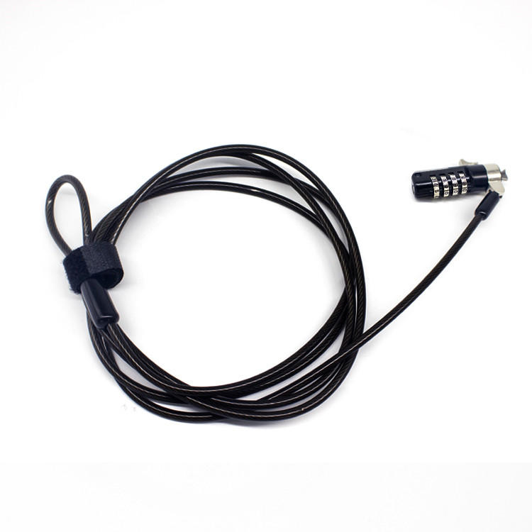 Universal Steel Anti-Theft Security Cable Laptop Lock Detachable Wedge ...