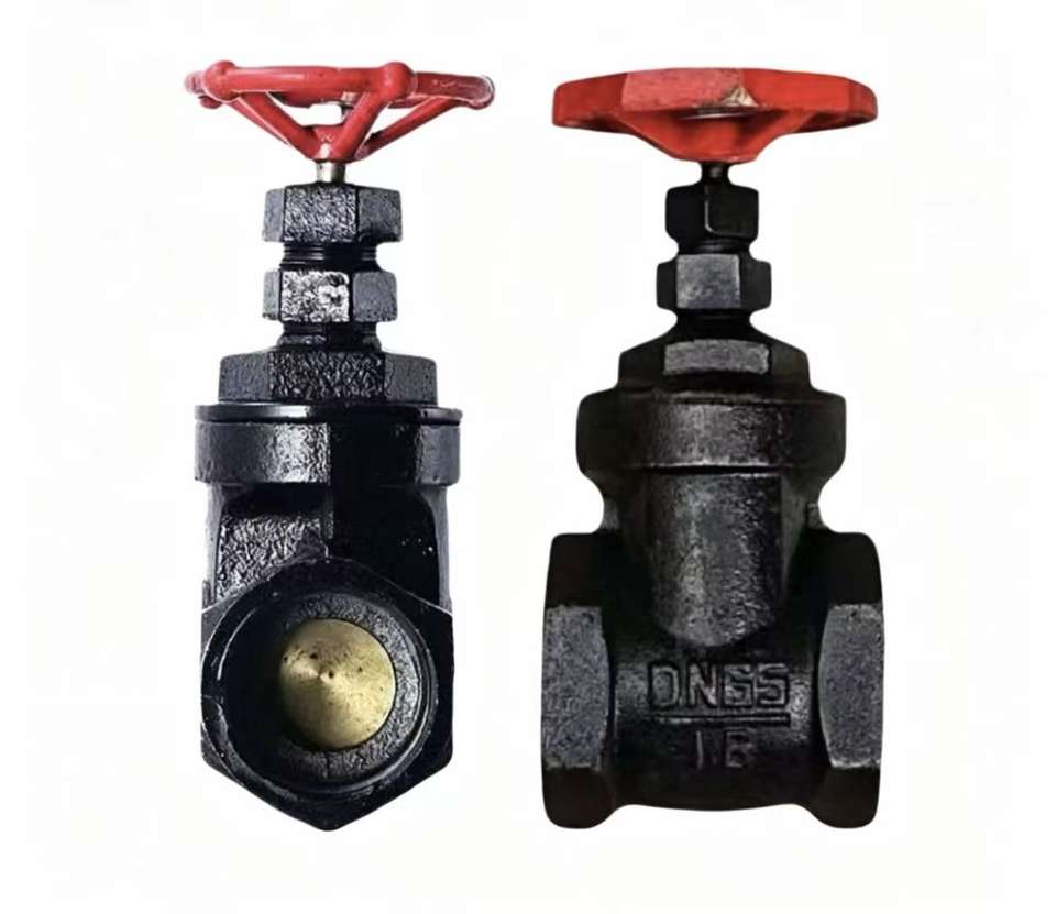 Manual Cast Iron Threaded Gate Valve for Steam Hot Water Oil Gas ...
