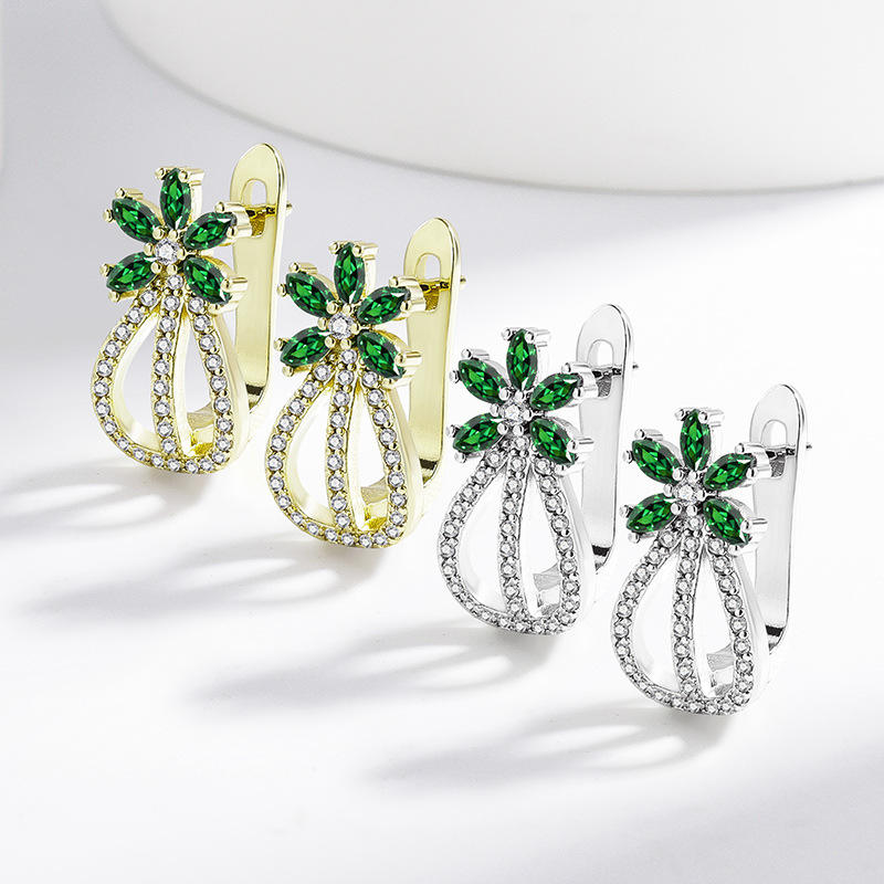 Light Luxury Exquisite Shiny Silver Plated Brass Women's Fashionable ...