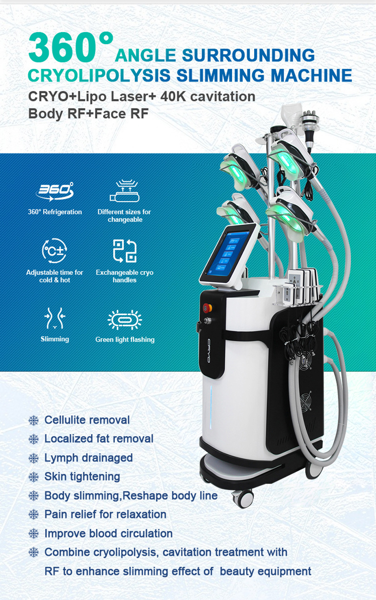360 Criolipolysis Body Shaping & Fat Reduction Cryotherapy Cryo ...