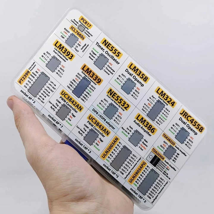 Xl Ic Chip Kit 150 Pack For Operational Amplifier & Oscillator ...