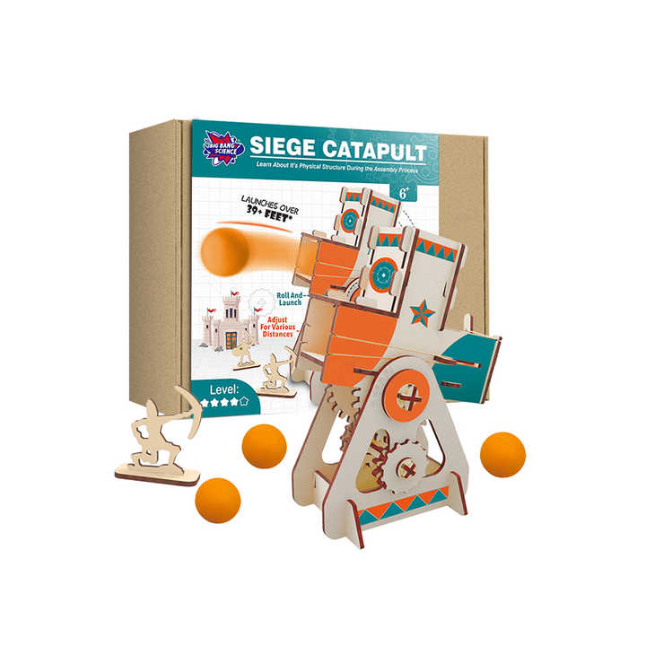 Hot New Toys 2021 Kids Catapult Science Experiment Kits Stem Diy Wood ...