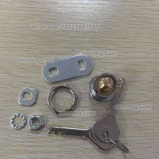 Bank ATM Spare Parts NCR 6687 6683 CABINET LOCK & KEY - UL437 CAM LOCK ...