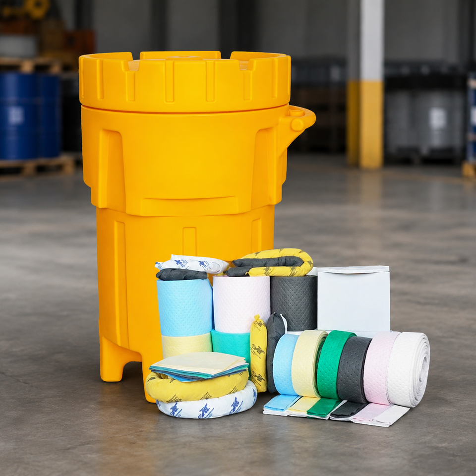Chemical Spill Kit Toxic Waste Drum Hazardous Material Emergency ...
