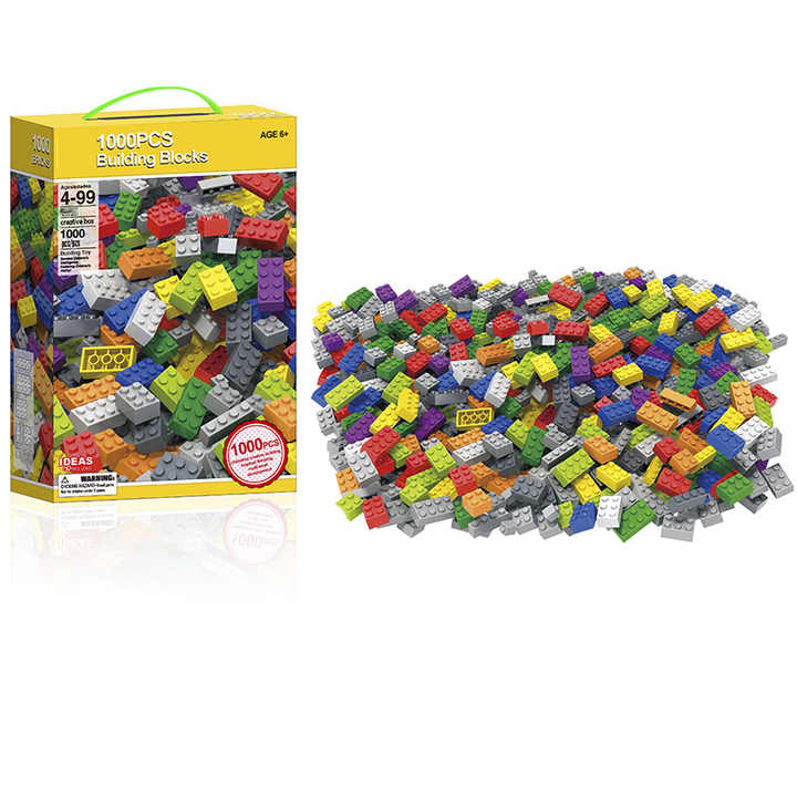 1000 Piece Kids Bricks Toy Mini Building Blocks Colorful Educational ...