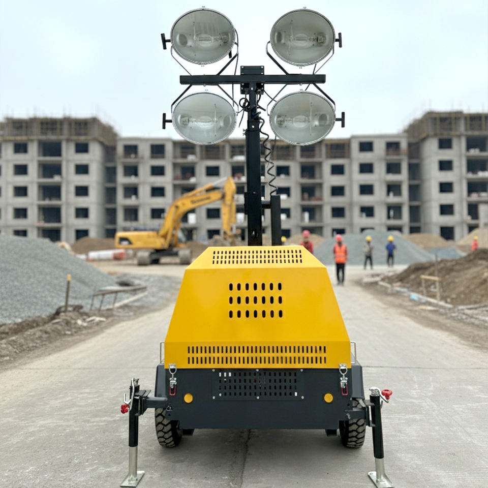 Diesel LED Light Tower-Eco-Friendly White Mobile Lighting High Pole ...