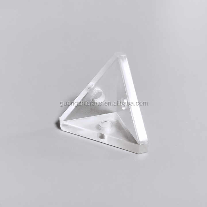 Triangle Acrylic Corner Code for Cabinet - Clear Frosted