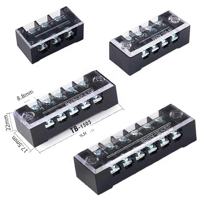 TB Series Mounted Barrier Terminal Block Connector 600V/15A 5P