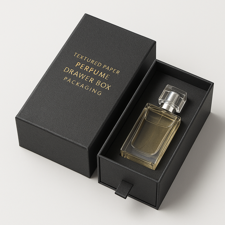 Custom Textured Paper Perfume Drawer Box Packaging| Alibaba.com