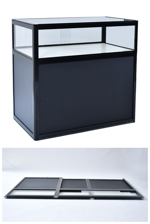 Top-notch Portable Trade Show Display Case - Foldable & Stylish