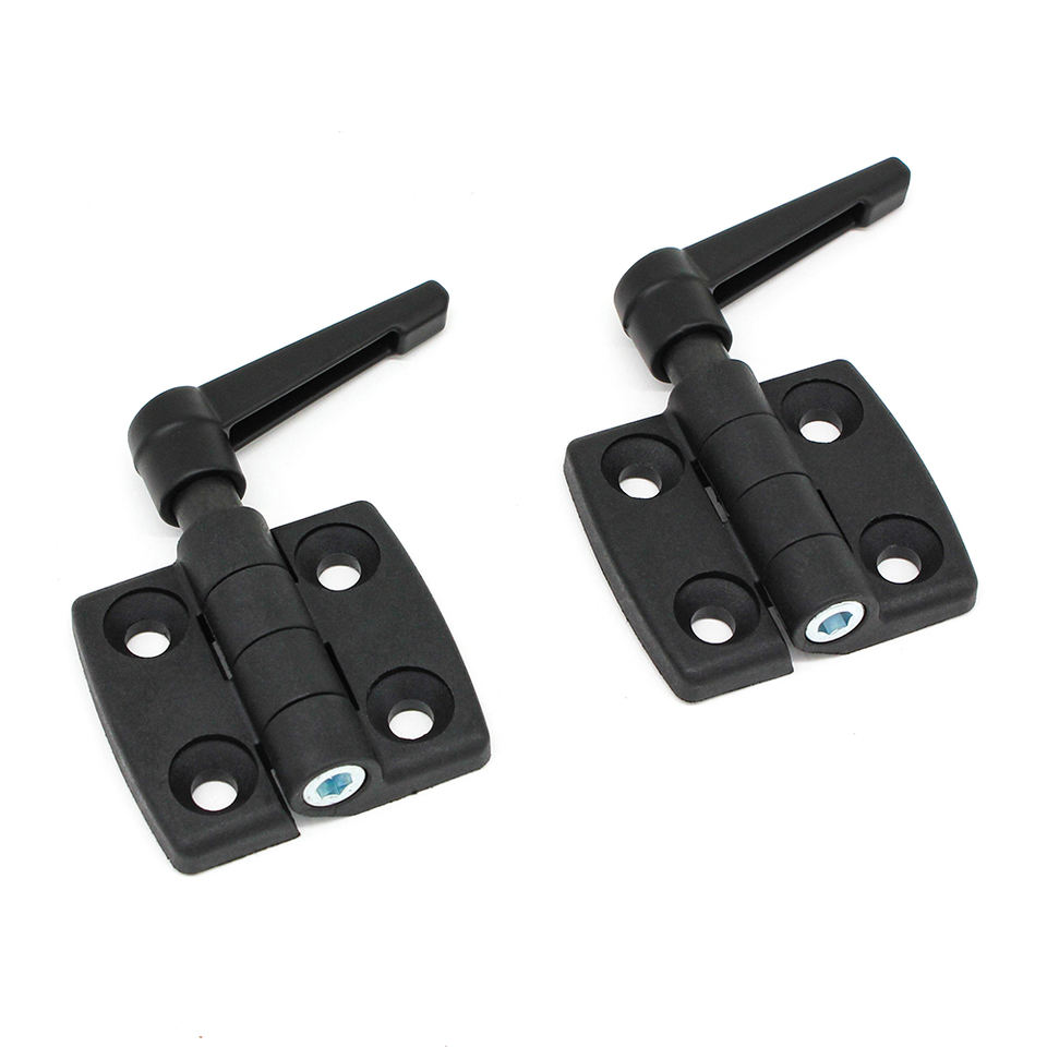 Zinc Alloy Handle Plastic Pivot Hinges - Adjustable & Durable