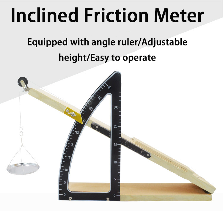 Inclined Friction Meter Wooden Block Mechanics Demonstrator With Angle ...