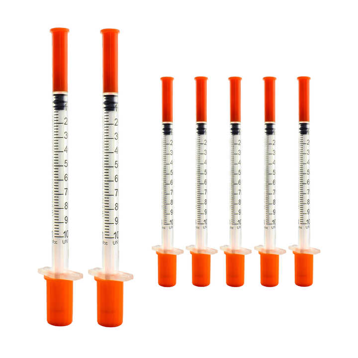 CE/ISO Disposable 50 Units Insulin Syringe 1ml / 0.5ml 50 Units With ...
