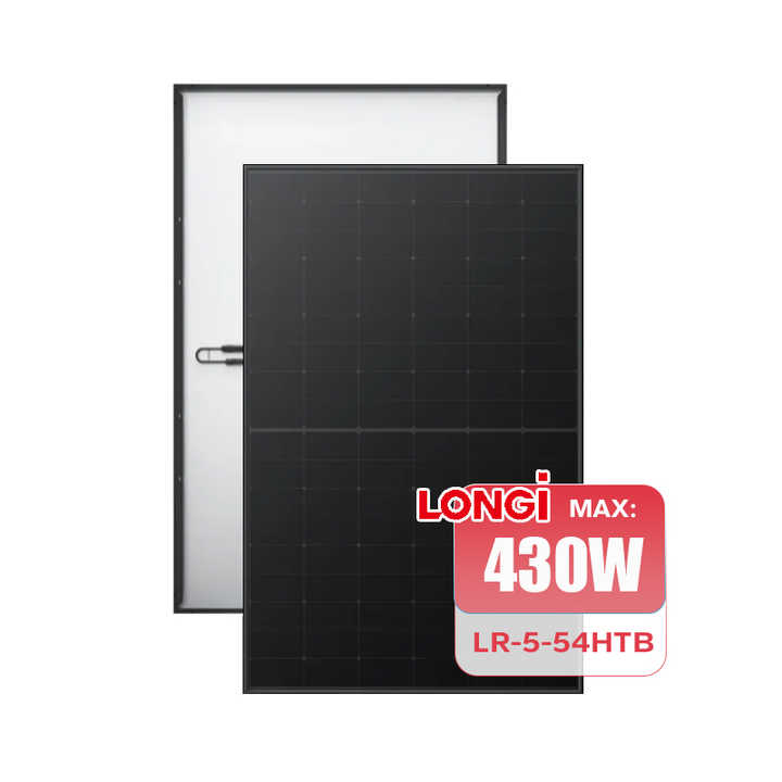 Jinko LONGi JA All Black Solar Panels mono 425W 380W 400W 405W 410W 415W 420W 430w PV full black ...