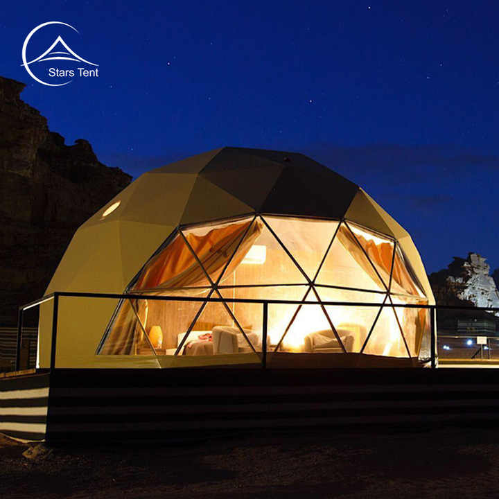 12ft Luxury Glamping Dome Tent Soundproofing Geodeisc Outdoor Winter ...