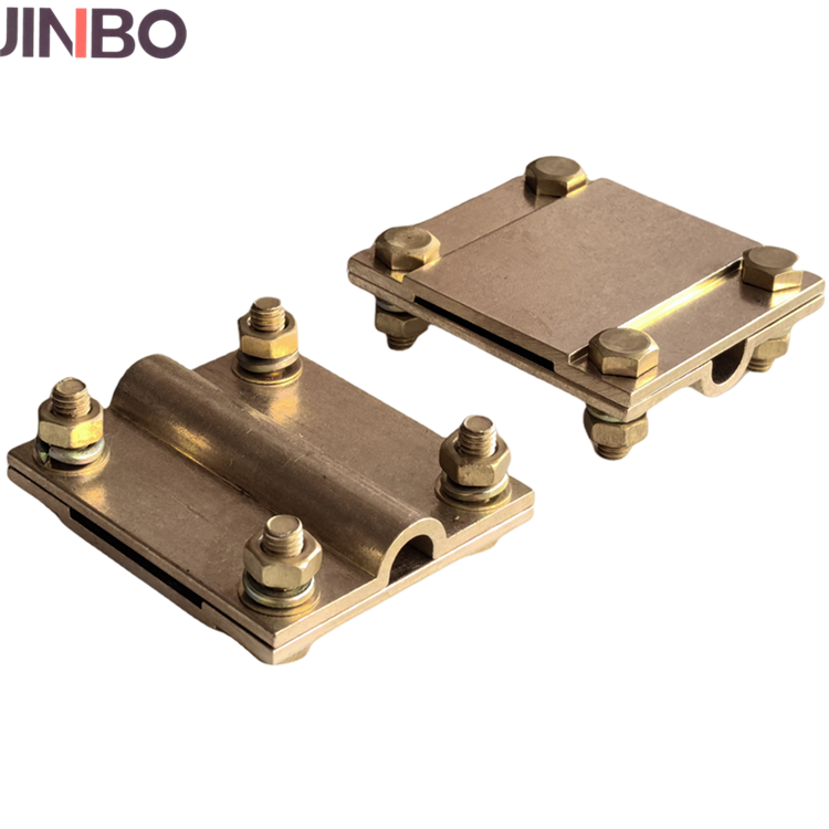 Connecting Clamp Copper lightning protection Ground Cable Clamps square ...