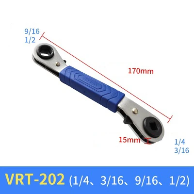 Factory Direct VRT-202 Ratchet Wrench HVAC Tool with Bent Handle Customizable OEM Refrigeration ...