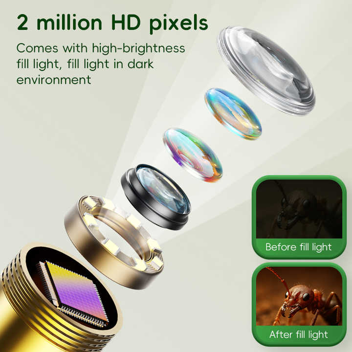 Inskam G21 Best Seller Kids Endoscope 2MP HD Silicone Toy with 8.5mm ...