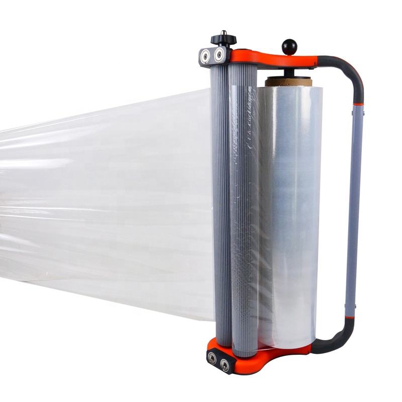 Manual Wrapping Machine Plastic Film Roll Dispenser for Cargo Packaging ...