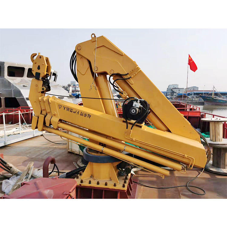 High quality marine deck knuckle boom crane 2 tons 5 tons 6 tons 10 ...