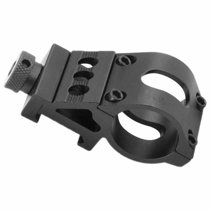 TYPHON 45 Degree Offset Flashlight Mount Ring Tactical Outdoor 1 Inch Diameter Light Mounts Fit ...