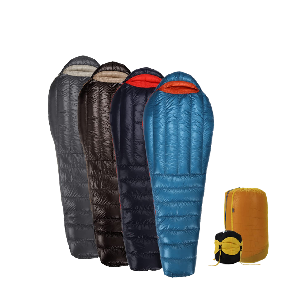 For Mummy Sleeping Bags 650 Fill Power Cotton Filled 4 Season Nylon for ...