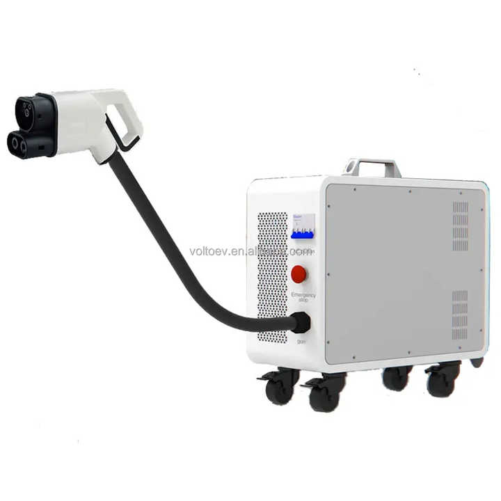 Single-Gun Portable 20Kw DC Fast EV Charger for Electric Cars Mobile CHAdeMO Electric Car ...