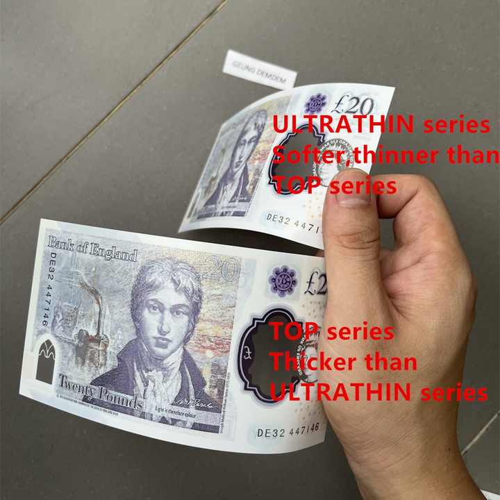 Realistic Handmade GBP 20 Pound Prop Money, Double-Sided Printing