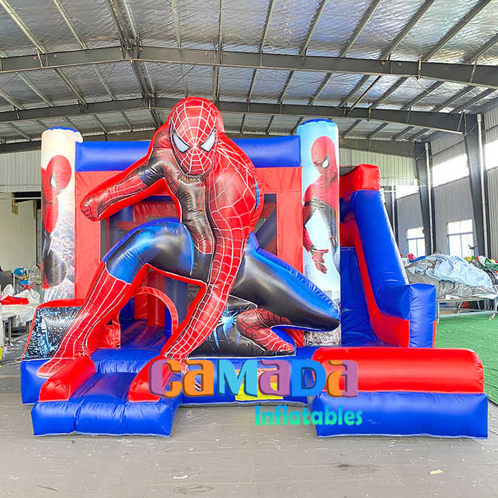 Commercial Hupfburg Inflatable Spider-Man Bouncer Combo Kids' PVC ...
