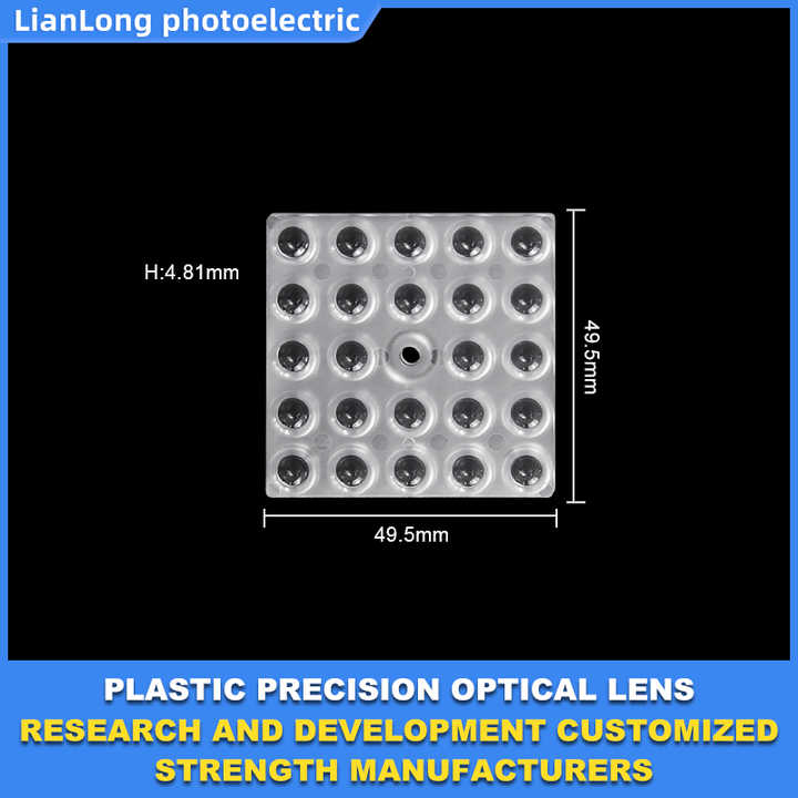 Factory Custom Processing Optical Plastics Lens 5050mm Square Stadium ...
