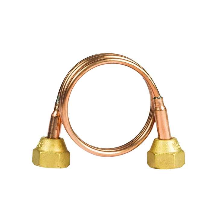 copper capillary tube with nuts 90/120/150 CM Copper Capillary Tube In Air Conditioner With Nut ...