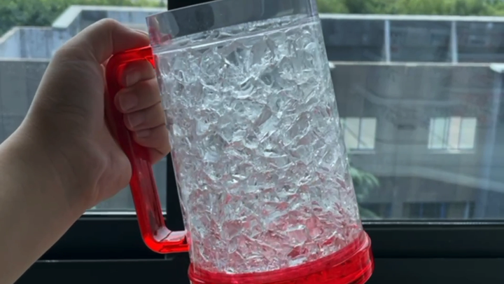 Cooling Beer Mug - Double Wall Gel Frosty Freezer Ice Mugs