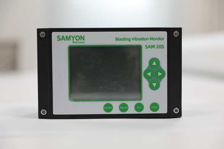 3 Channels Axial Blasting Vibration Meter Logger Vibration Monitor ...