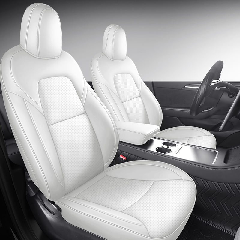 2019-2022 Tesla Model 3 Leather Customized Car Seat Covers Full Set ...